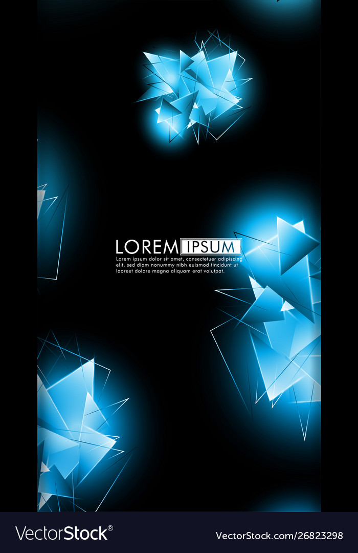 Vertical triangle background abstract composition Vector Image