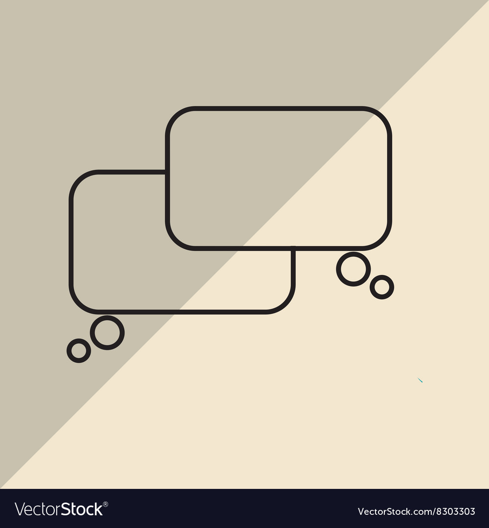 Communication bubble design Royalty Free Vector Image