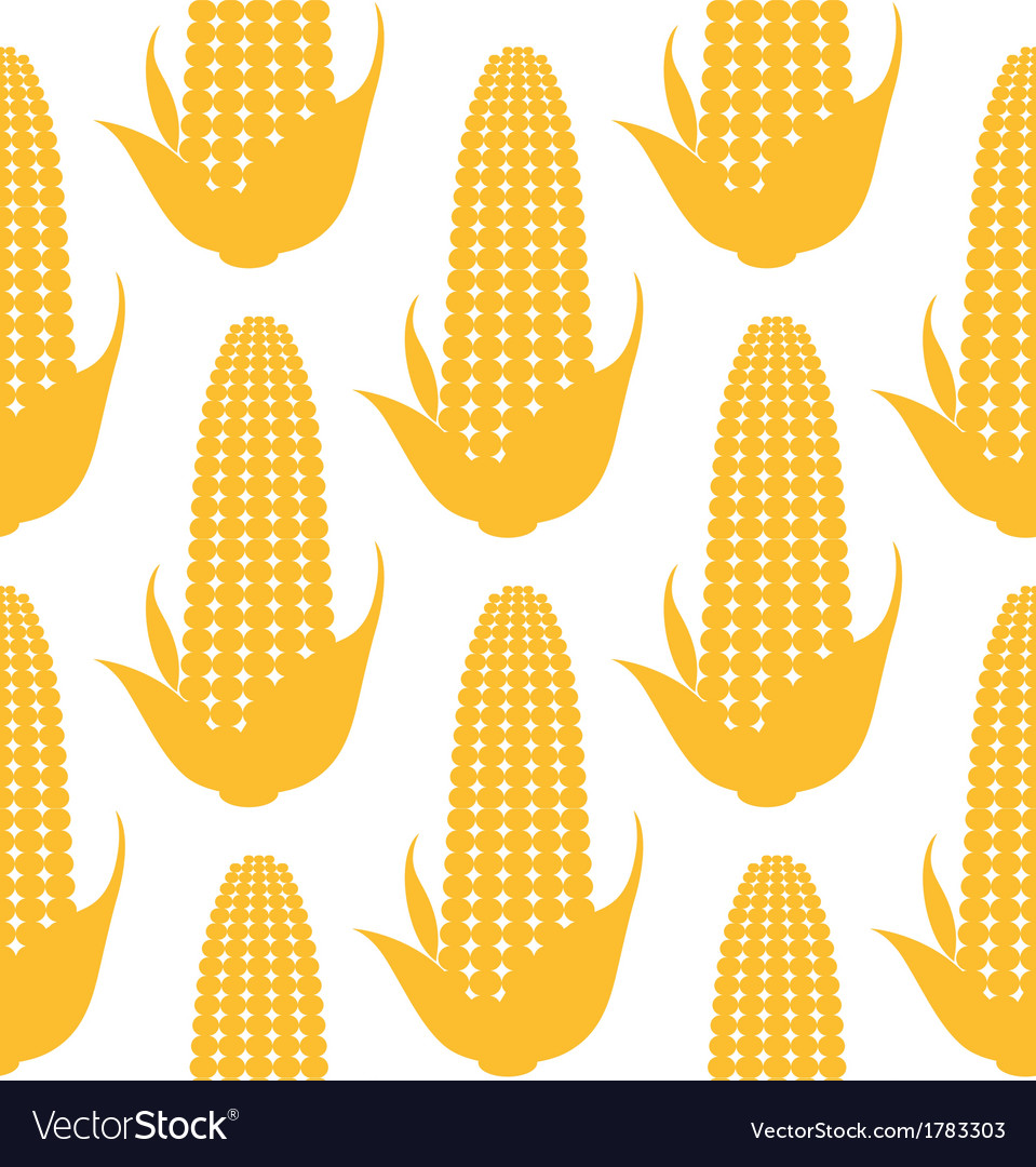 Corn pattern Royalty Free Vector Image - VectorStock