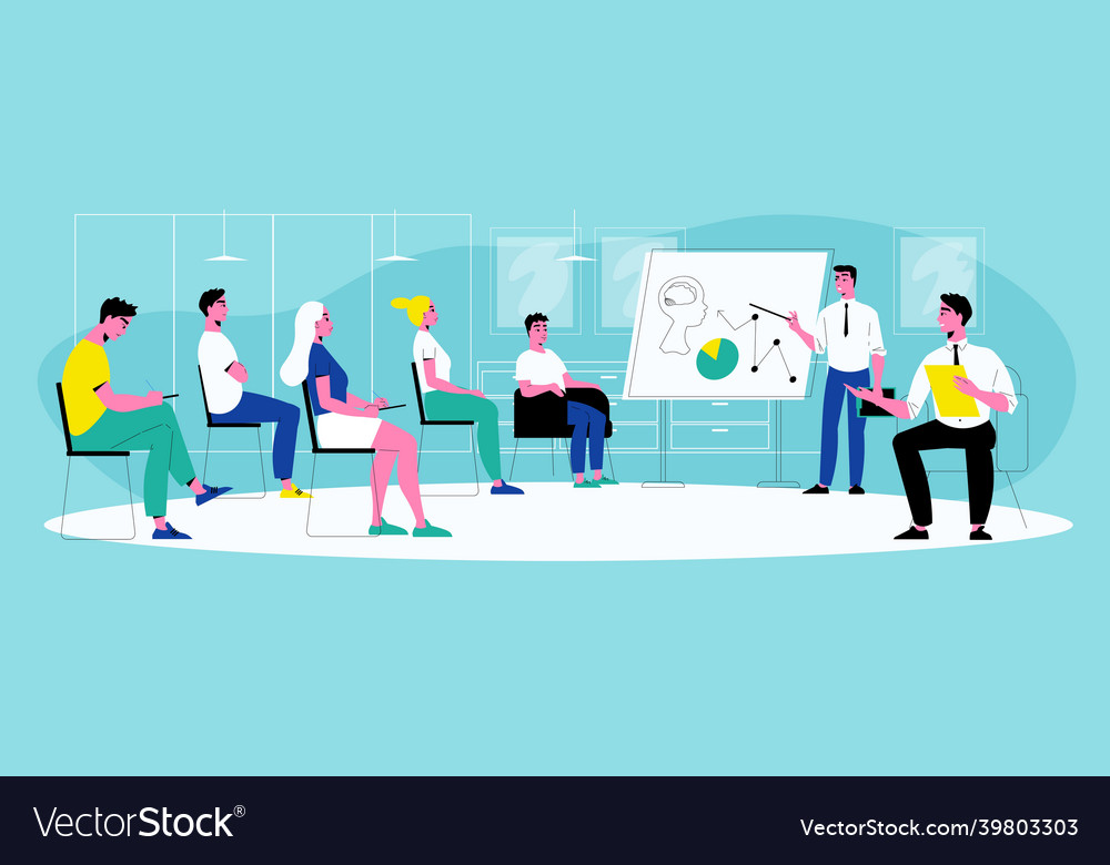Creative trainer background Royalty Free Vector Image