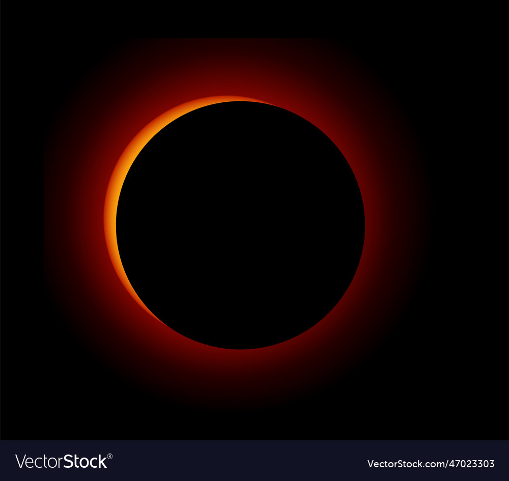 Eclipse astronomy concept Royalty Free Vector Image