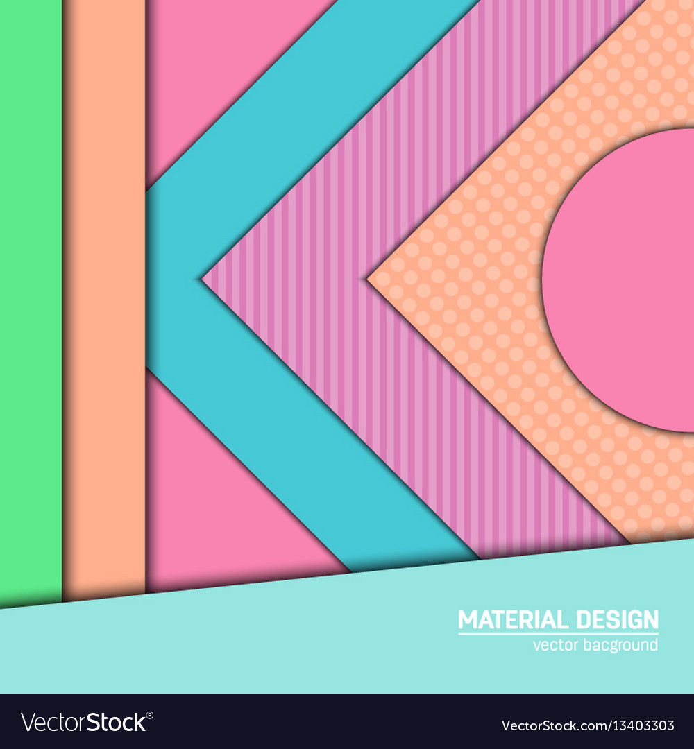 Material design background abstract Royalty Free Vector