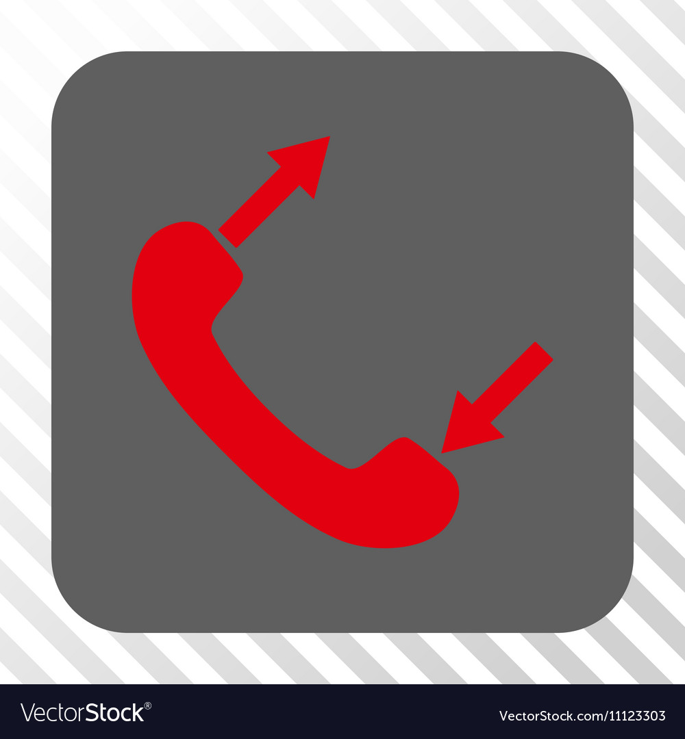 Phone talking rounded square button Royalty Free Vector