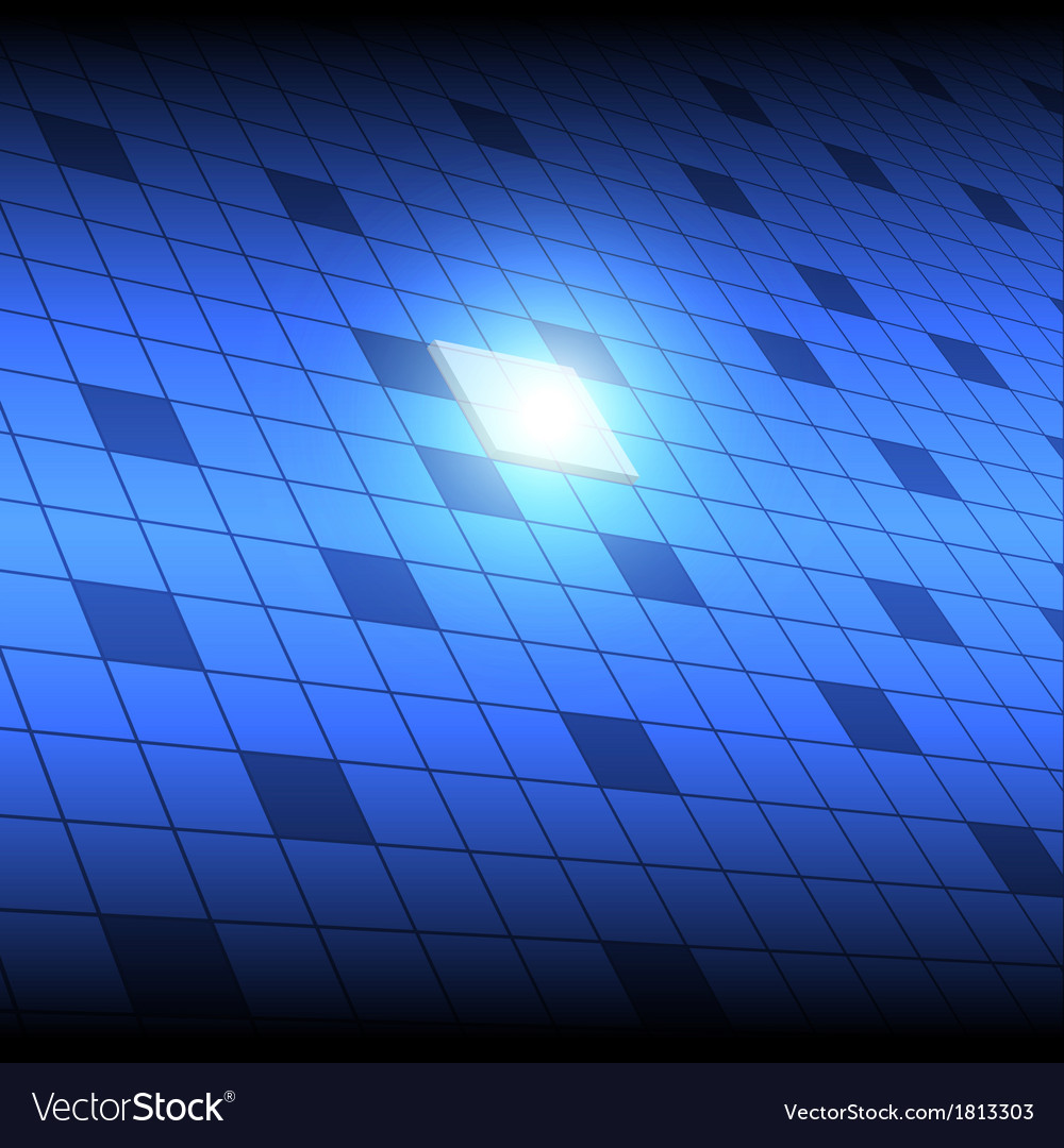 Tech square button Royalty Free Vector Image - VectorStock