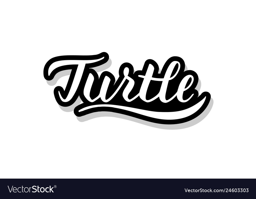 turtle-calligraphy-template-text-for-your-design-vector-image