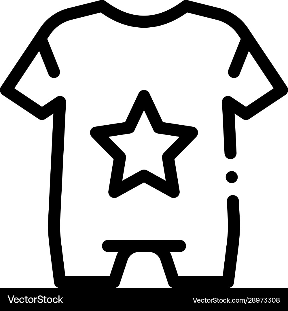 Baby clothes icon outline Royalty Free Vector Image