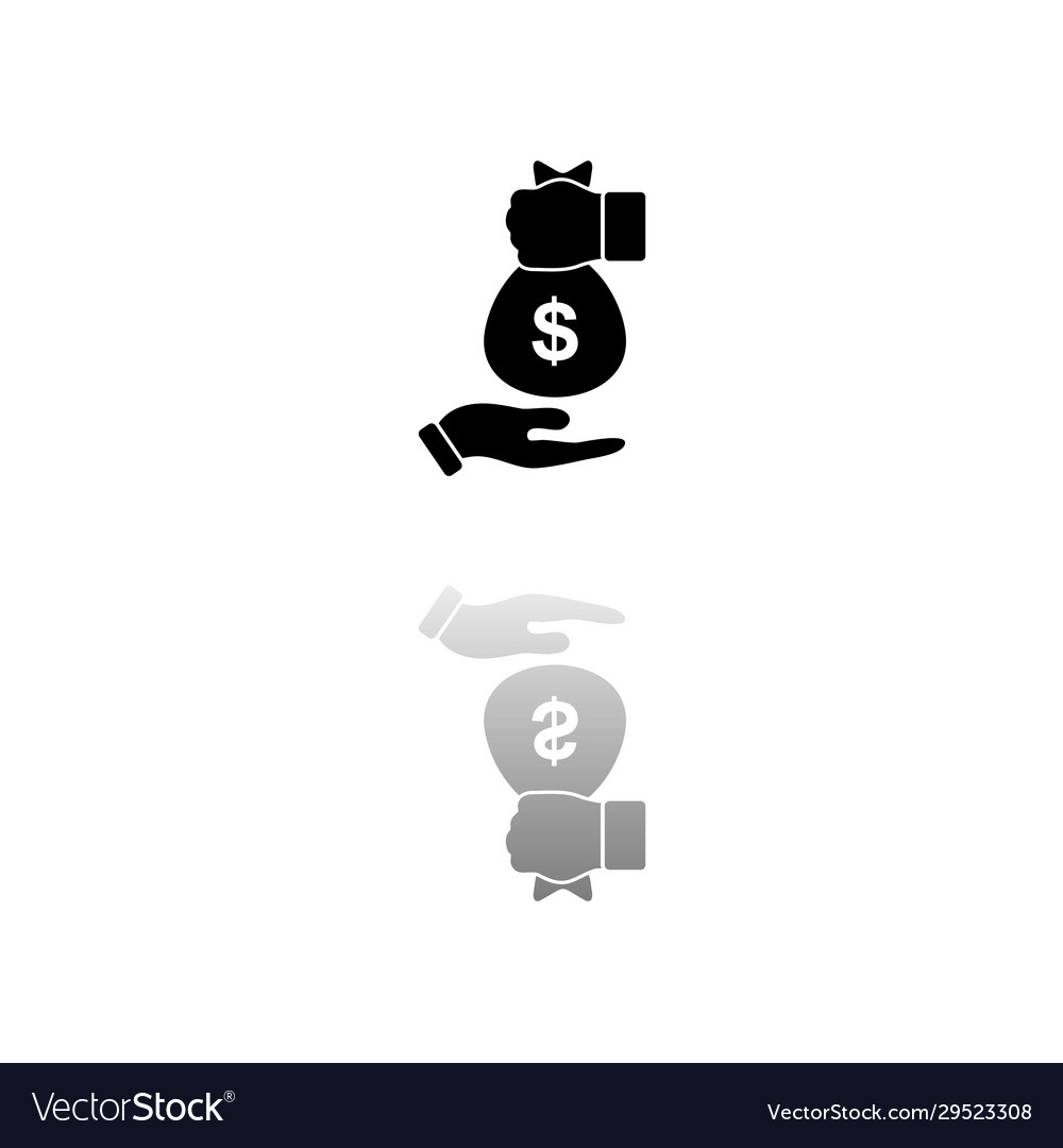 Bribe icon flat Royalty Free Vector Image - VectorStock