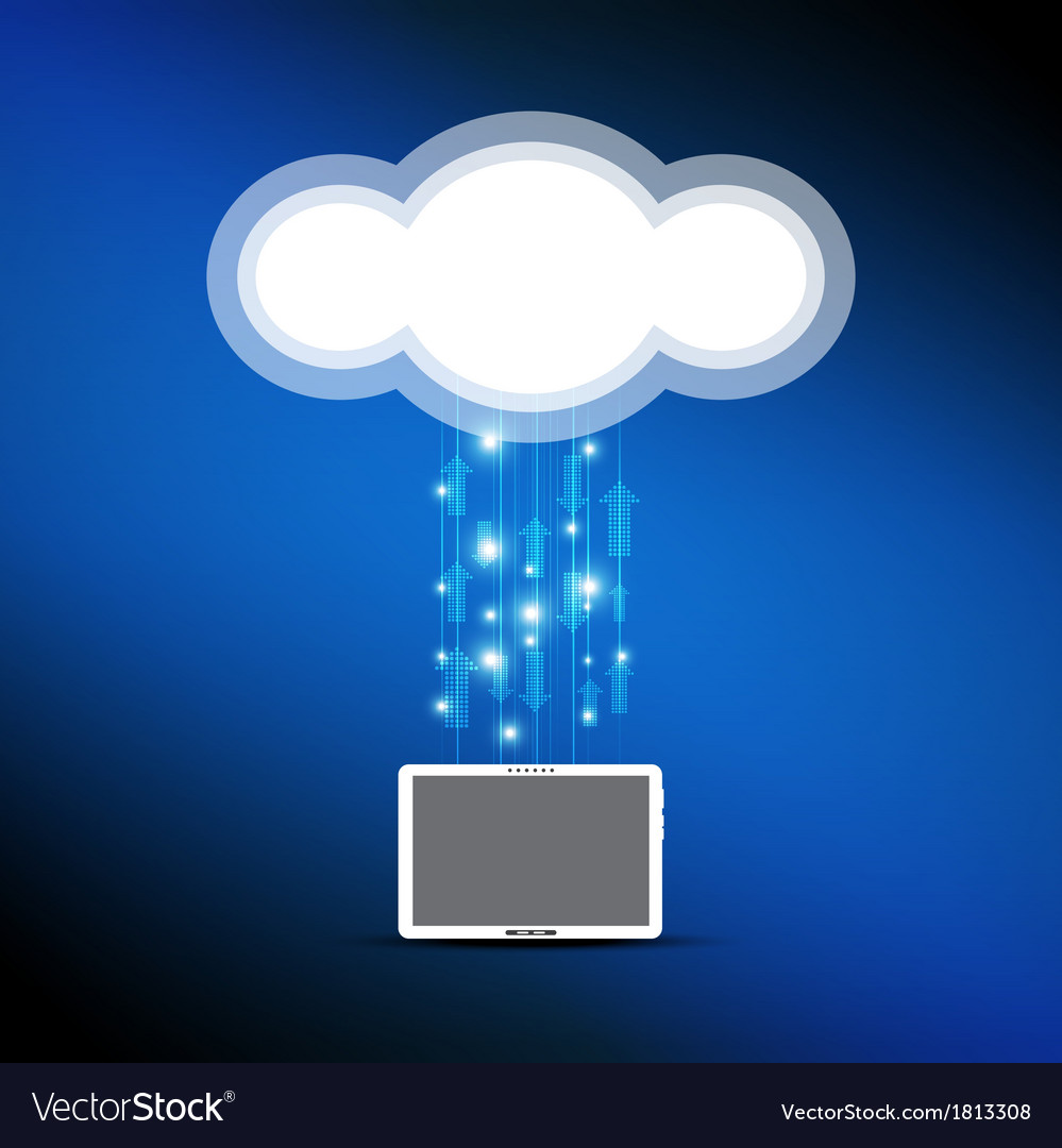 Cloud computing concept Royalty Free Vector Image