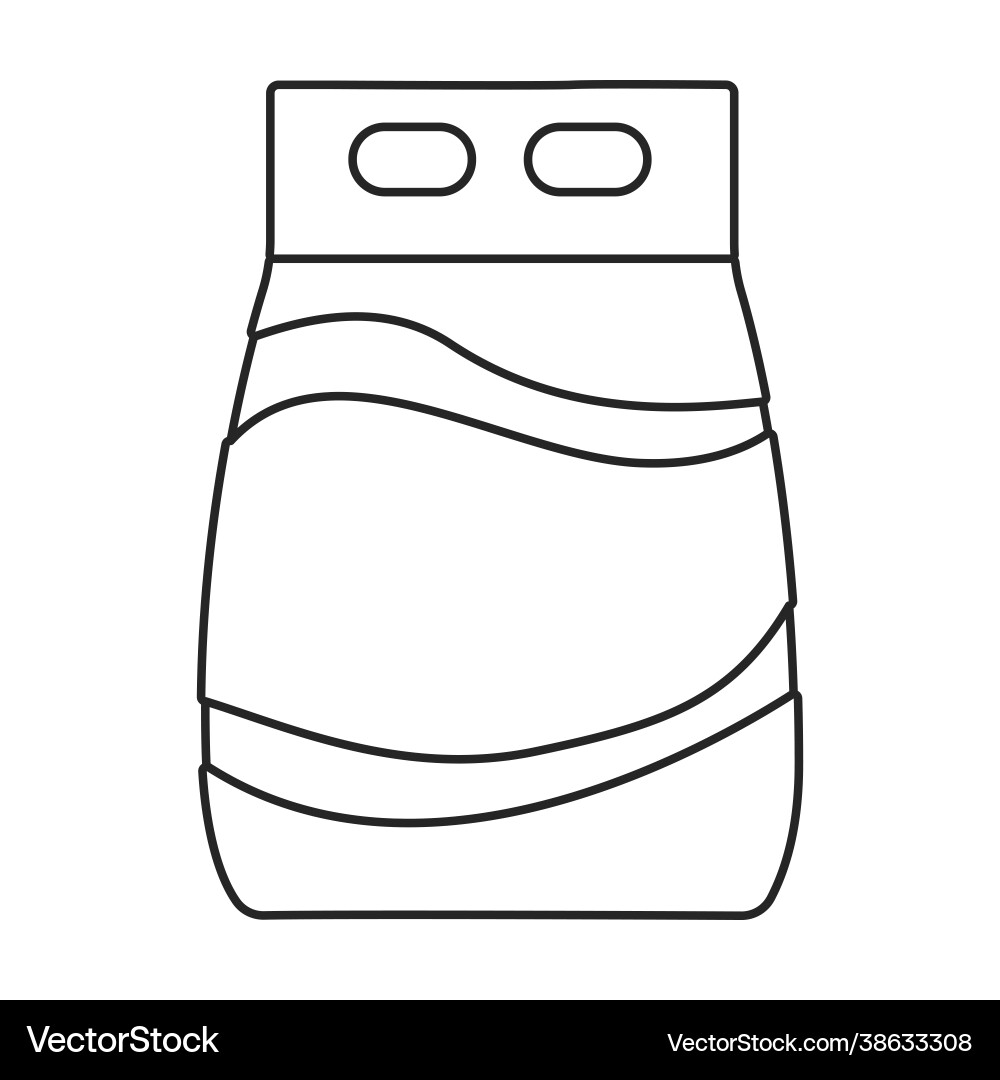 Detergent outline icon Royalty Free Vector Image
