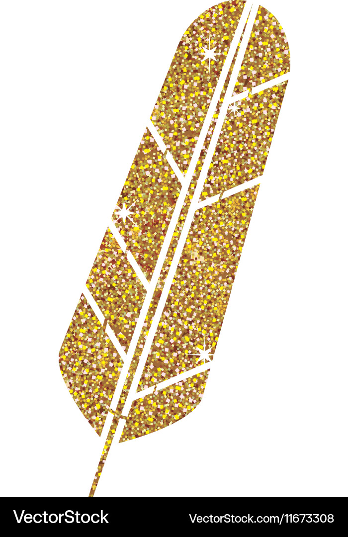 Isolated feather plume design Royalty Free Vector Image