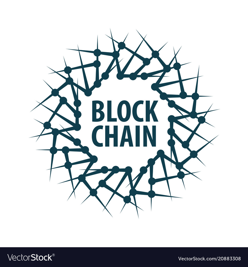 Logo blockchain Royalty Free Vector Image - VectorStock