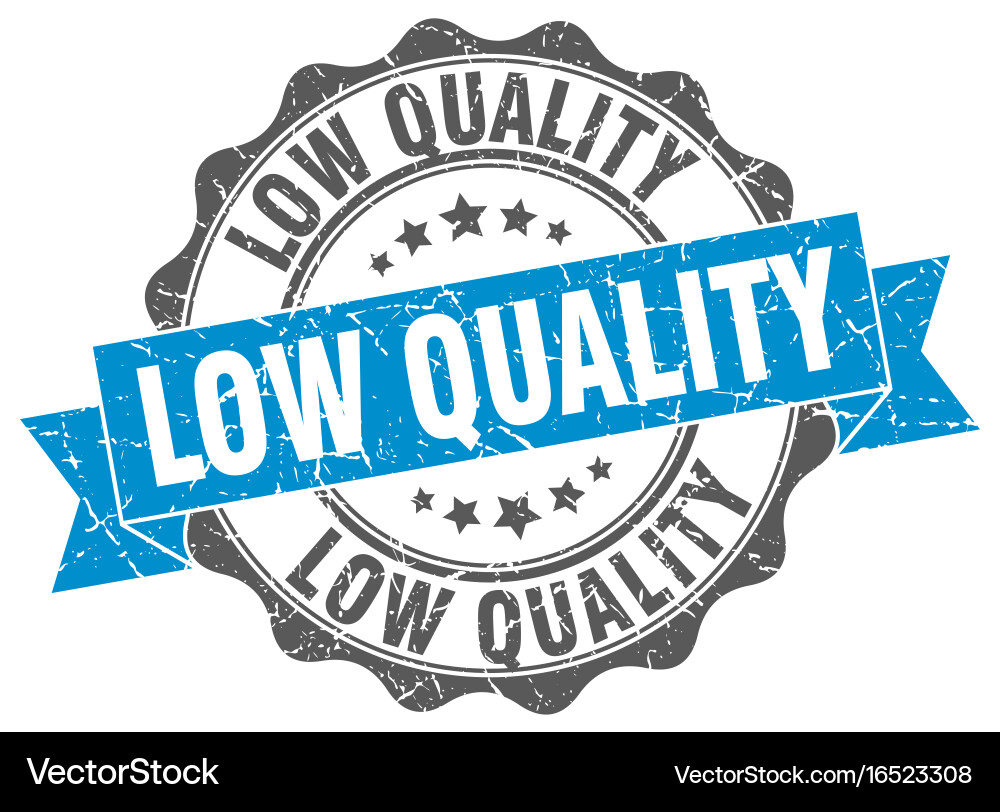 Low quality stamp sign seal Royalty Free Vector Image