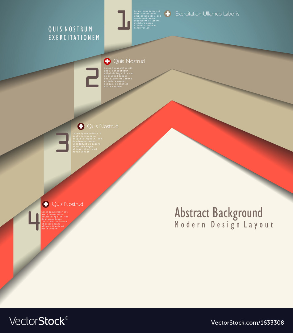 Modern design template Royalty Free Vector Image