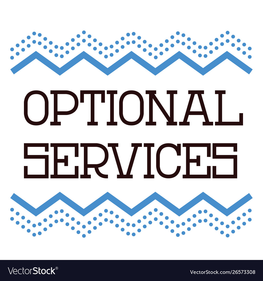 Optional services stamp on white background Vector Image