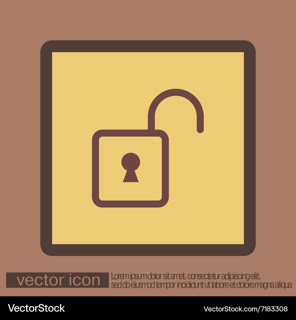 Padlock icon Royalty Free Vector Image - VectorStock