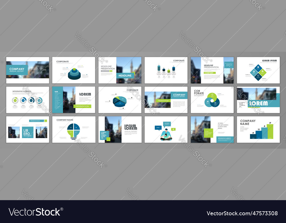 Presentation slide layout Royalty Free Vector Image