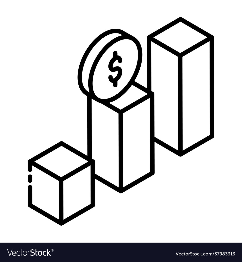 Financial chart Royalty Free Vector Image - VectorStock