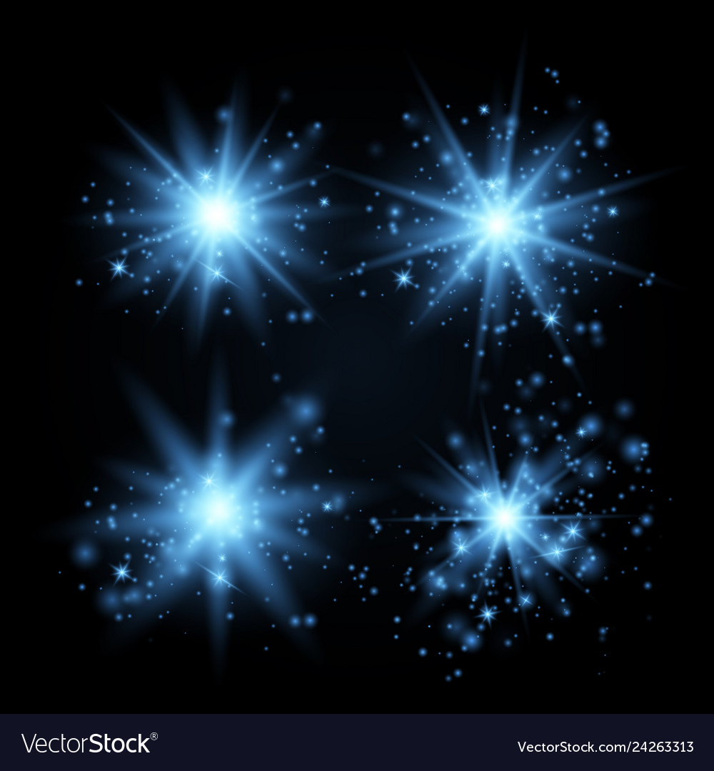 Glow light set Royalty Free Vector Image - VectorStock