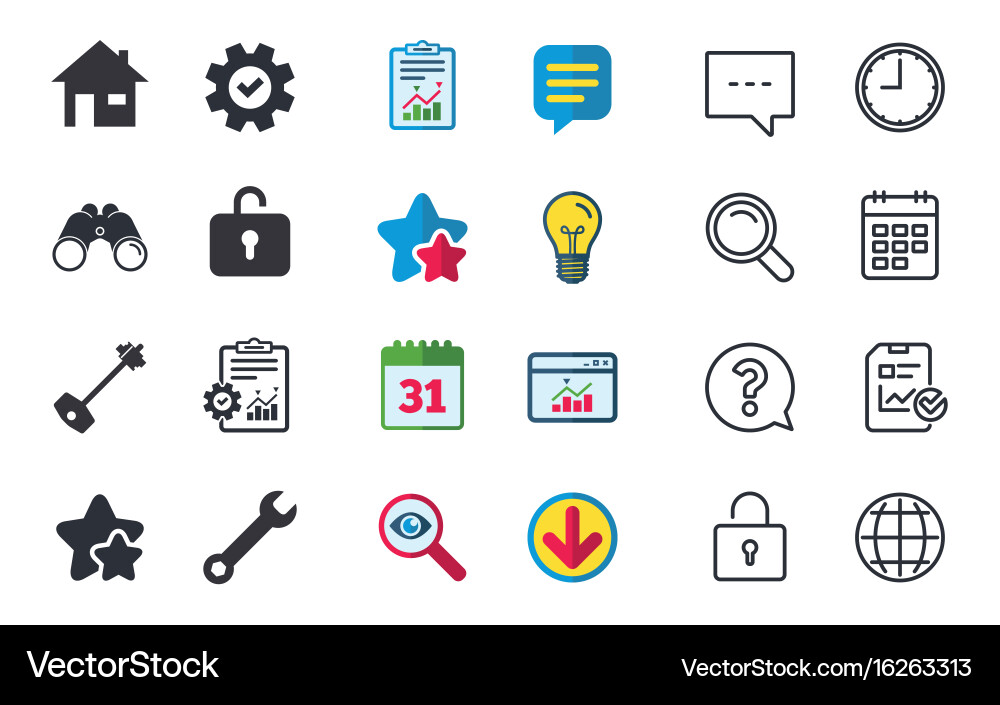 Home key icon wrench service tool symbol Vector Image