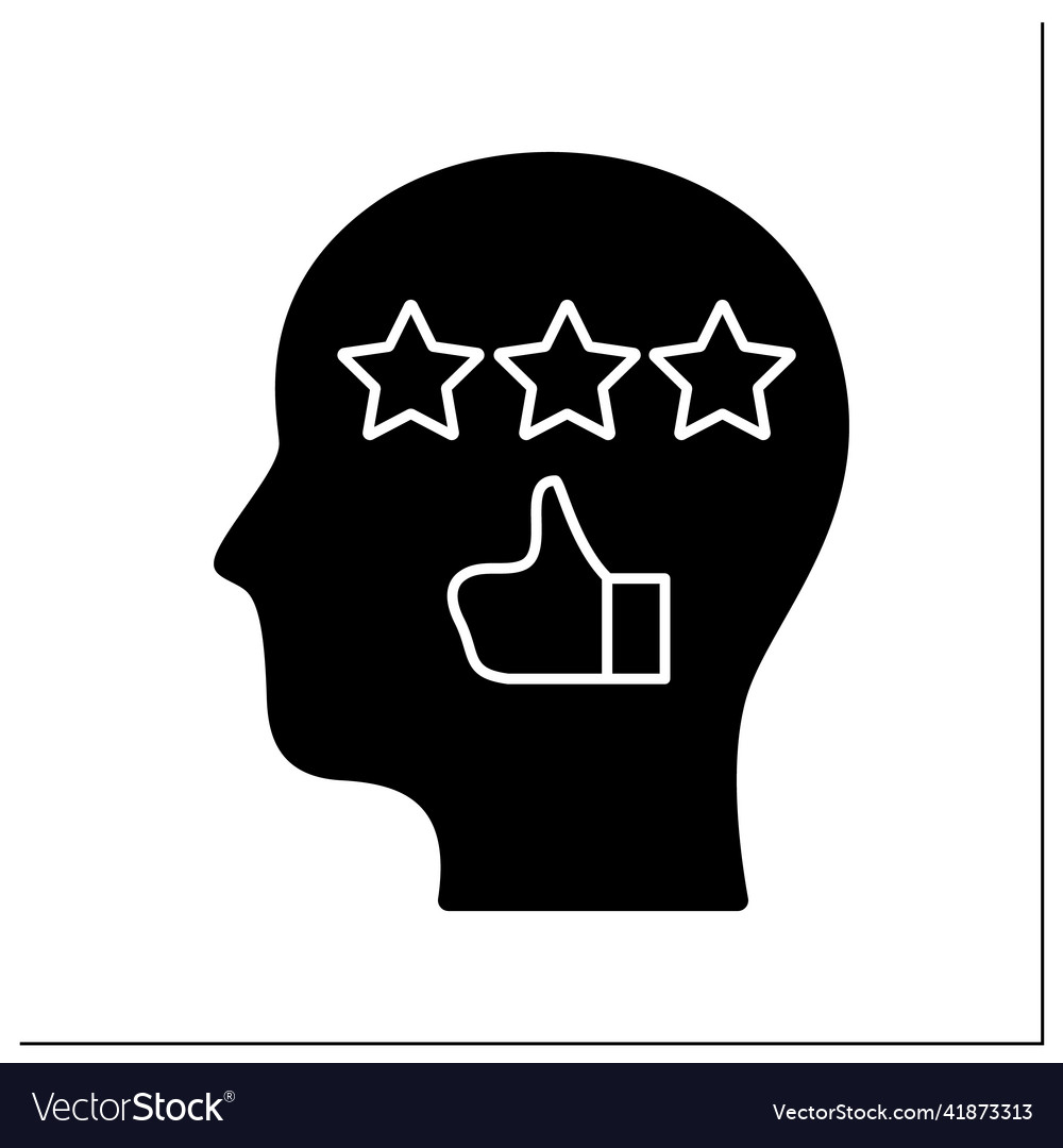 Self-efficacy glyph icon Royalty Free Vector Image Self-efficacy glyph icon Royalty Free Vector Image