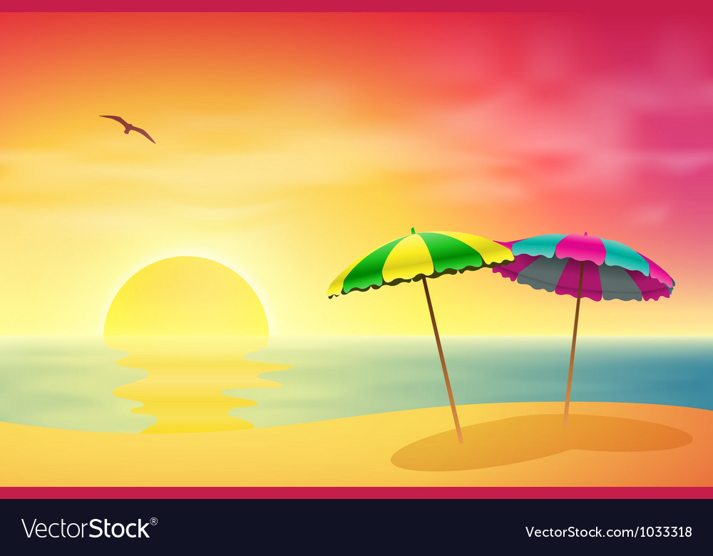 Beach Royalty Free Vector Image - VectorStock