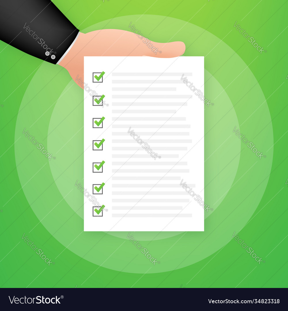 Clipboard with checklist icon Royalty Free Vector Image