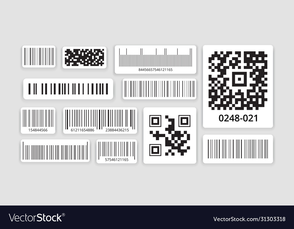 Identification code barcode for scanning with Vector Image
