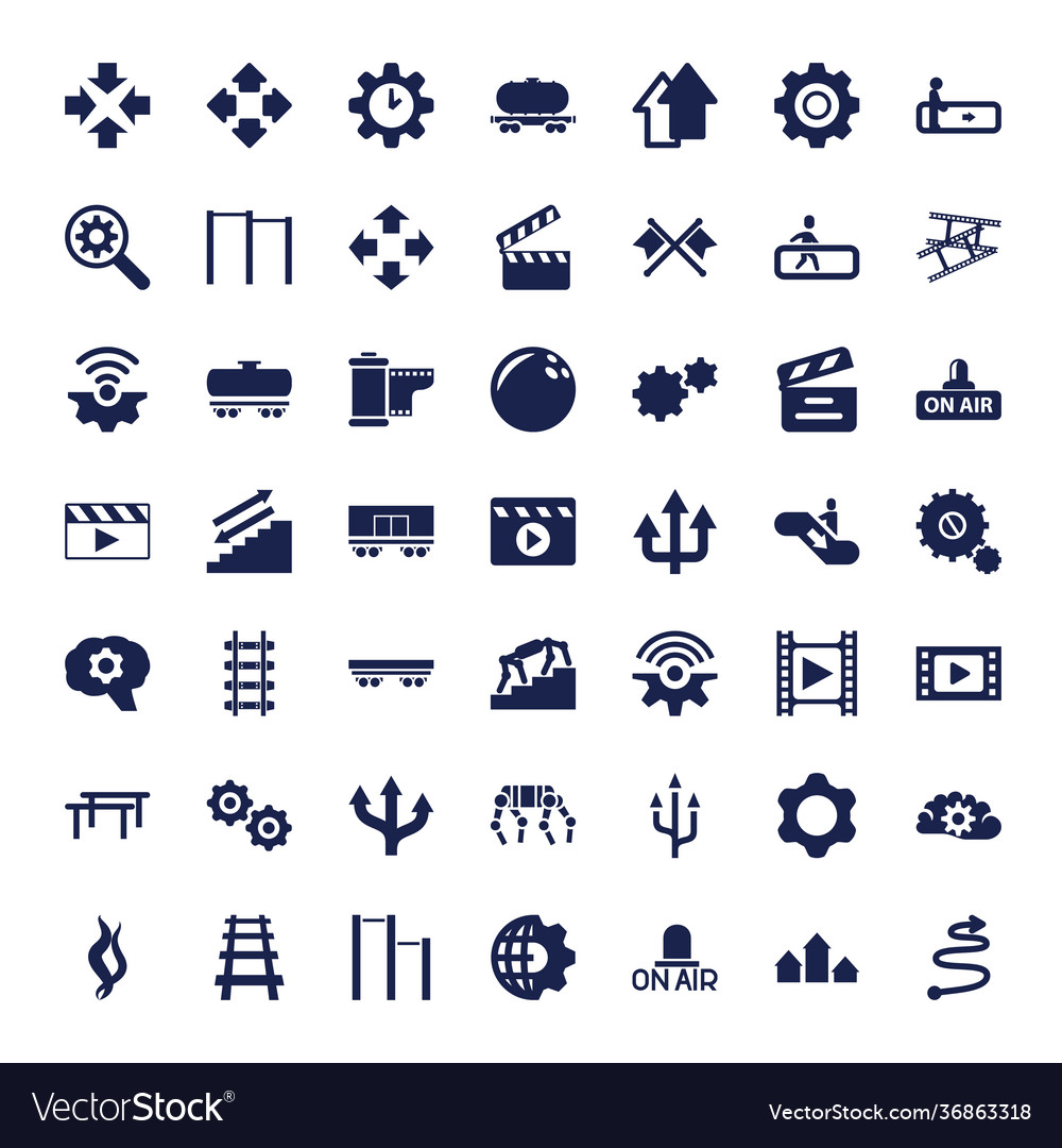 Motion icons Royalty Free Vector Image - VectorStock