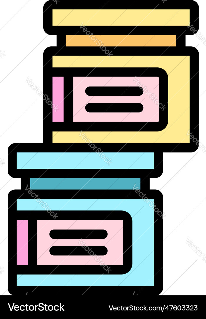 Curly hair cream icon flat Royalty Free Vector Image