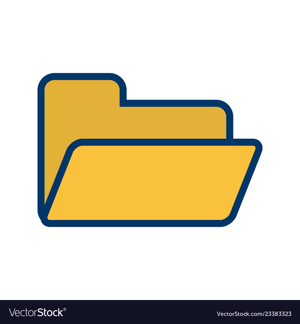 Folder icon Royalty Free Vector Image - VectorStock