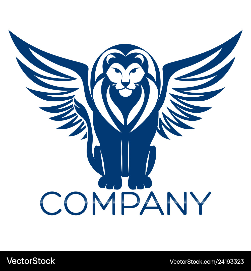 Modern lion logo Royalty Free Vector Image - VectorStock