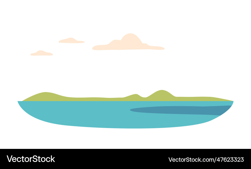 Vibrant sea horizon background showcasing Vector Image