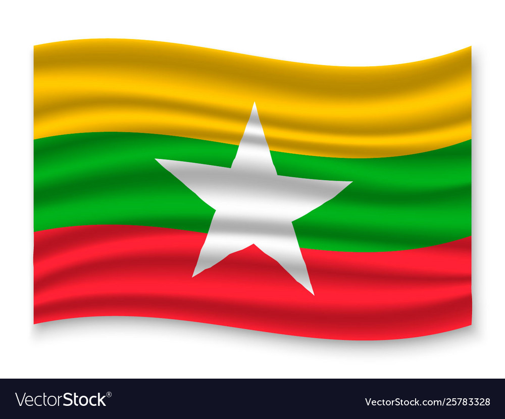 3d Waving Flag Royalty Free Vector Image Vectorstock