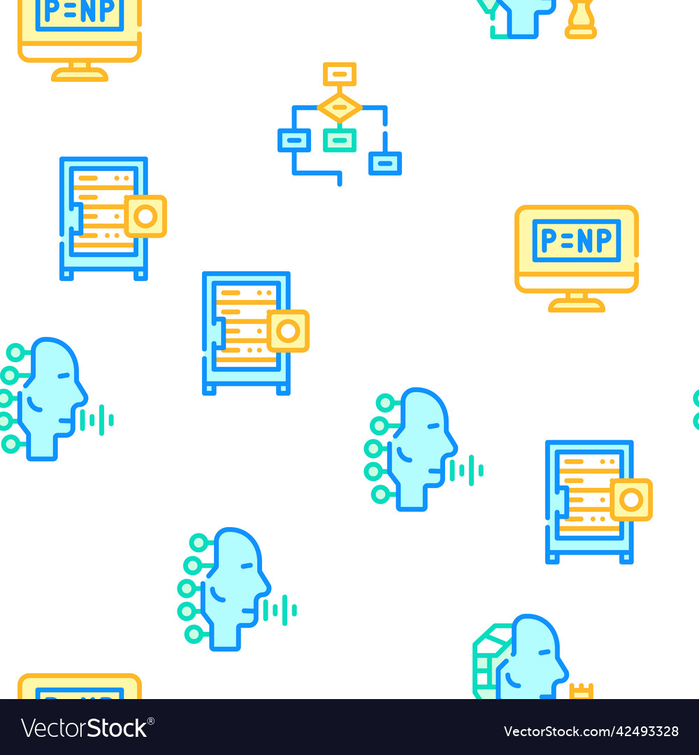 Artificial intelligence system icons set isolated Vector Image Artificial intelligence system icons set isolated Vector Image