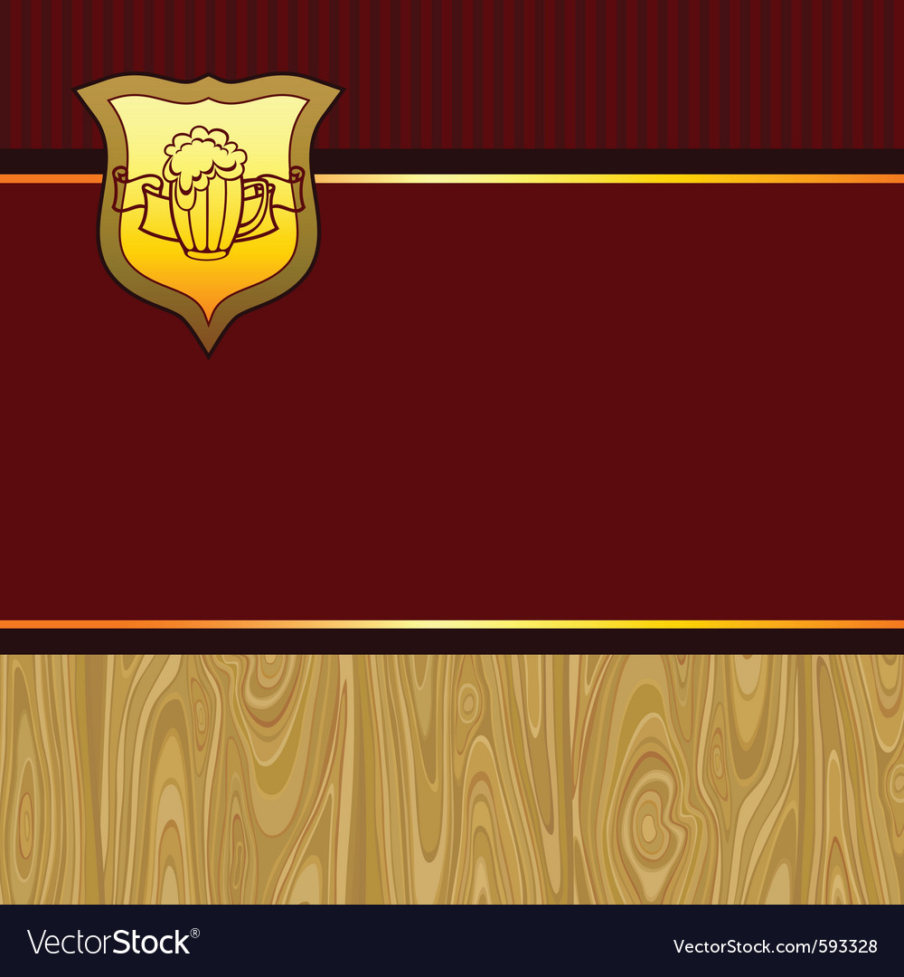 Beer background Royalty Free Vector Image - VectorStock