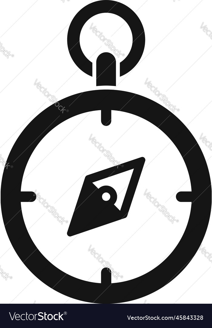 Compass core values icon simple value Royalty Free Vector