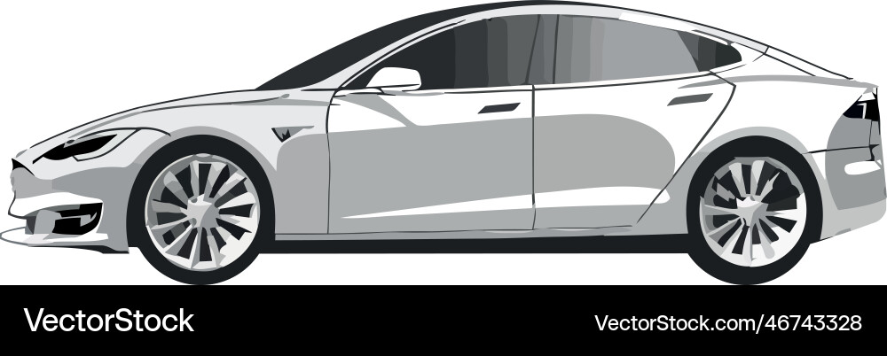 Shiny sports car modern elegance Royalty Free Vector Image