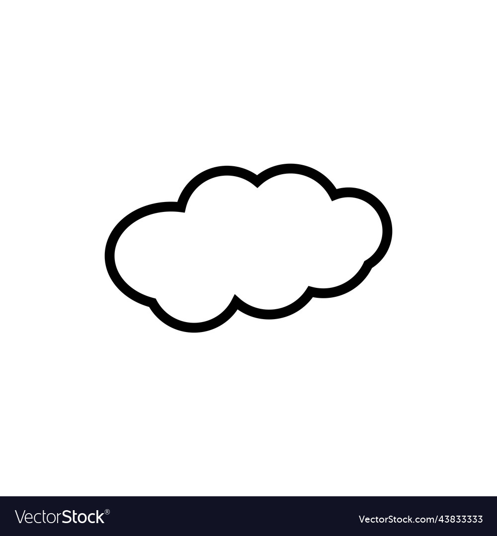 Cloud logo Royalty Free Vector Image - VectorStock