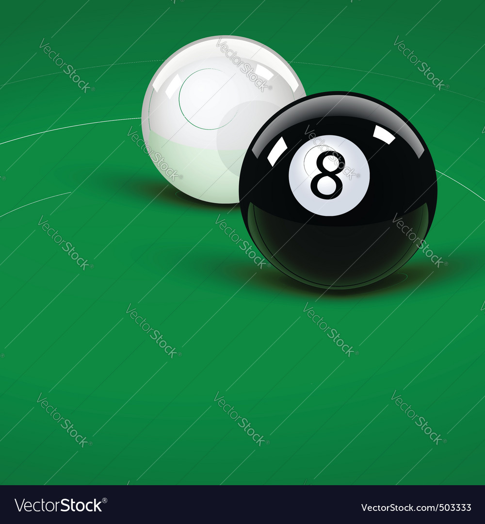 Pool balls Royalty Free Vector Image - VectorStock