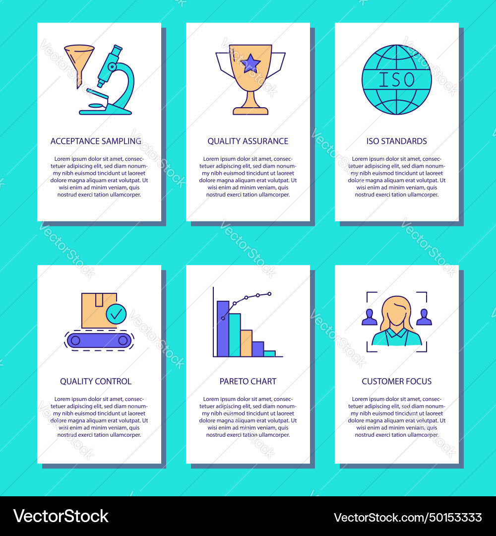 Quality assurance and standards banner template Vector Image