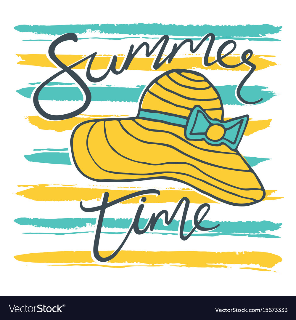 Summer time pattern Royalty Free Vector Image - VectorStock