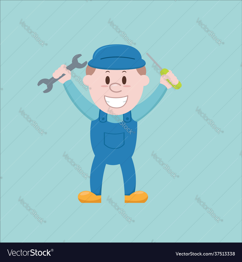 Construction character Royalty Free Vector Image