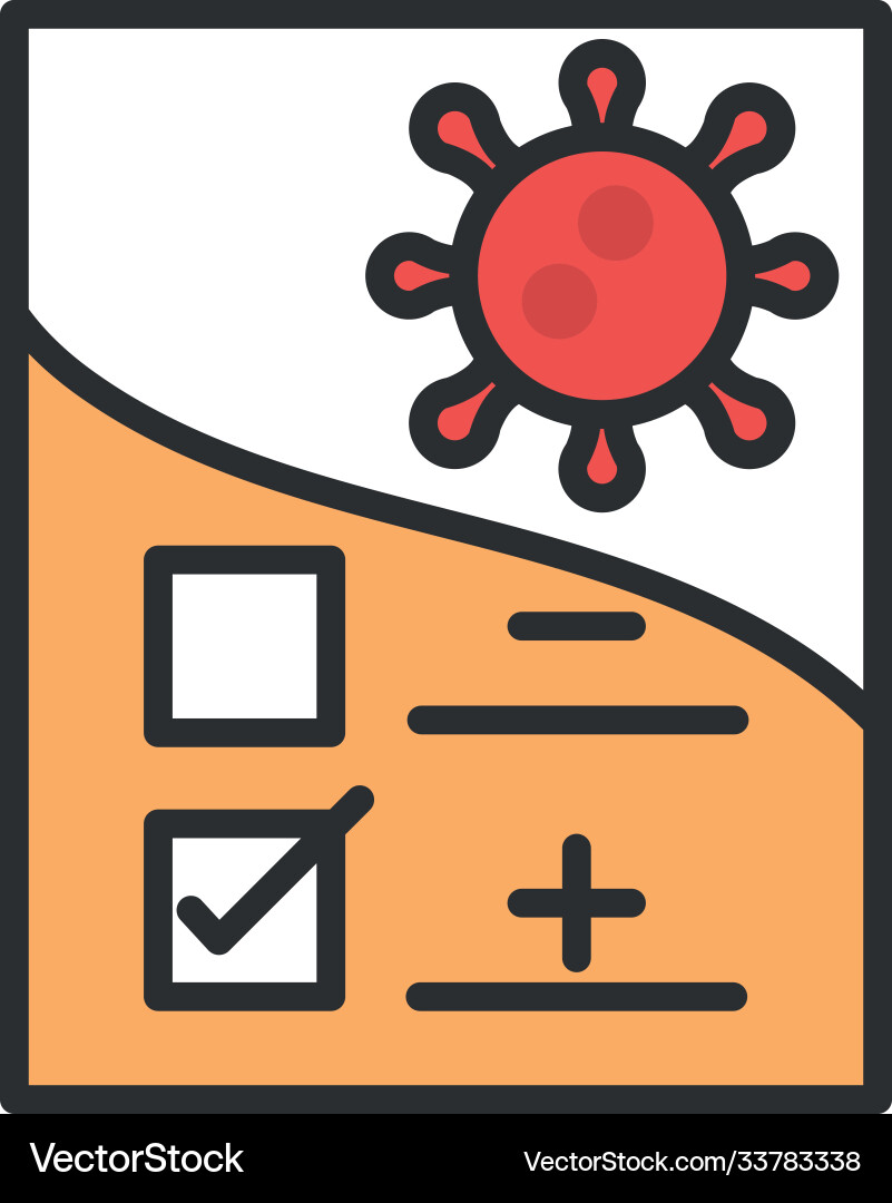 Covid19 diagnostics research positive results Vector Image
