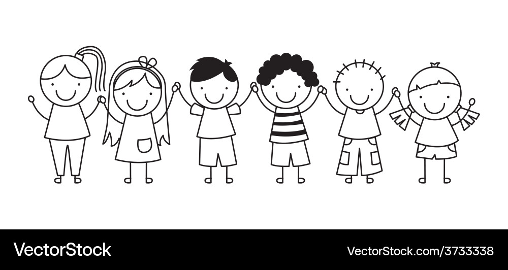 Cute children Royalty Free Vector Image - VectorStock