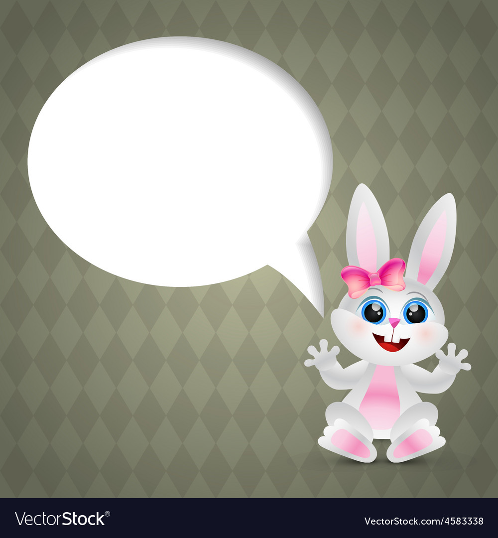 Funny rabbit Royalty Free Vector Image - VectorStock