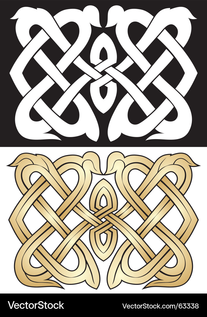 Pattern in old style Royalty Free Vector Image