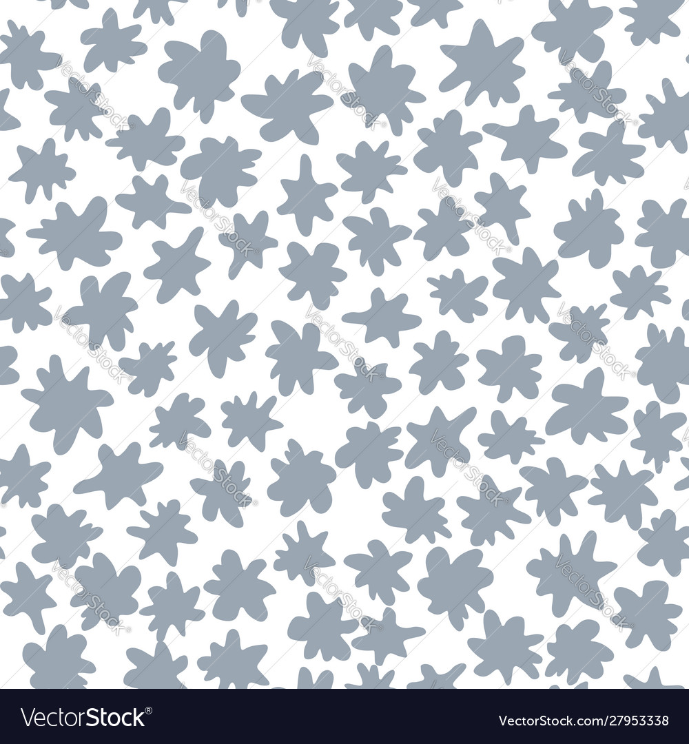Simple flowers seamless pattern floral print Vector Image