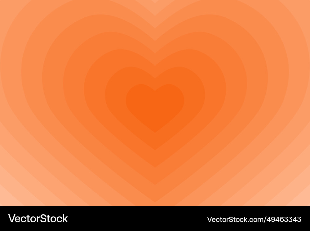 A heart abstract background apricot crush Vector Image