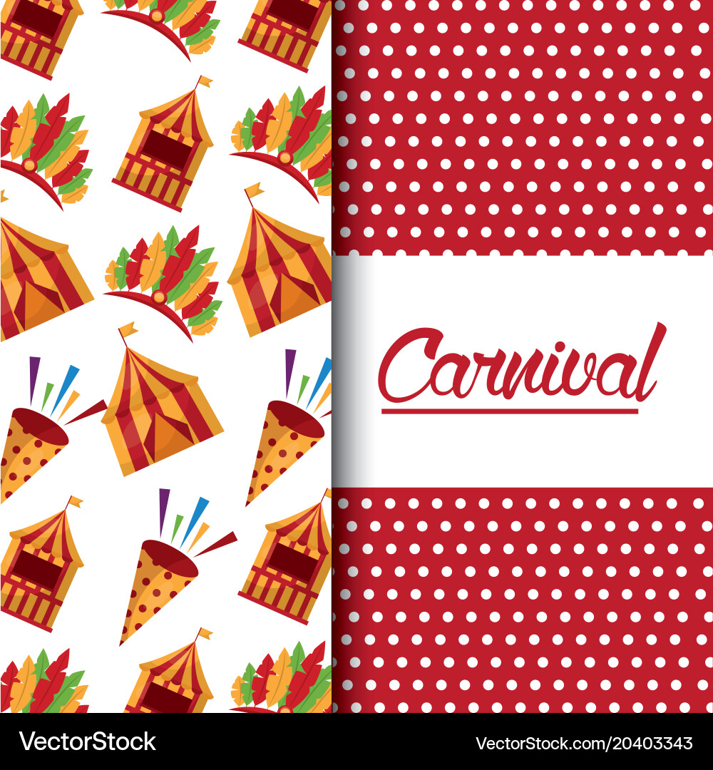 Carnival fair festival Royalty Free Vector Image