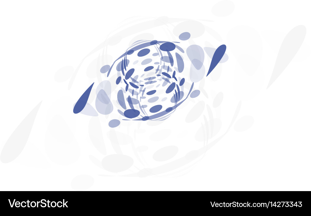 Isolated abstract colorful unusual shape logo Vector Image